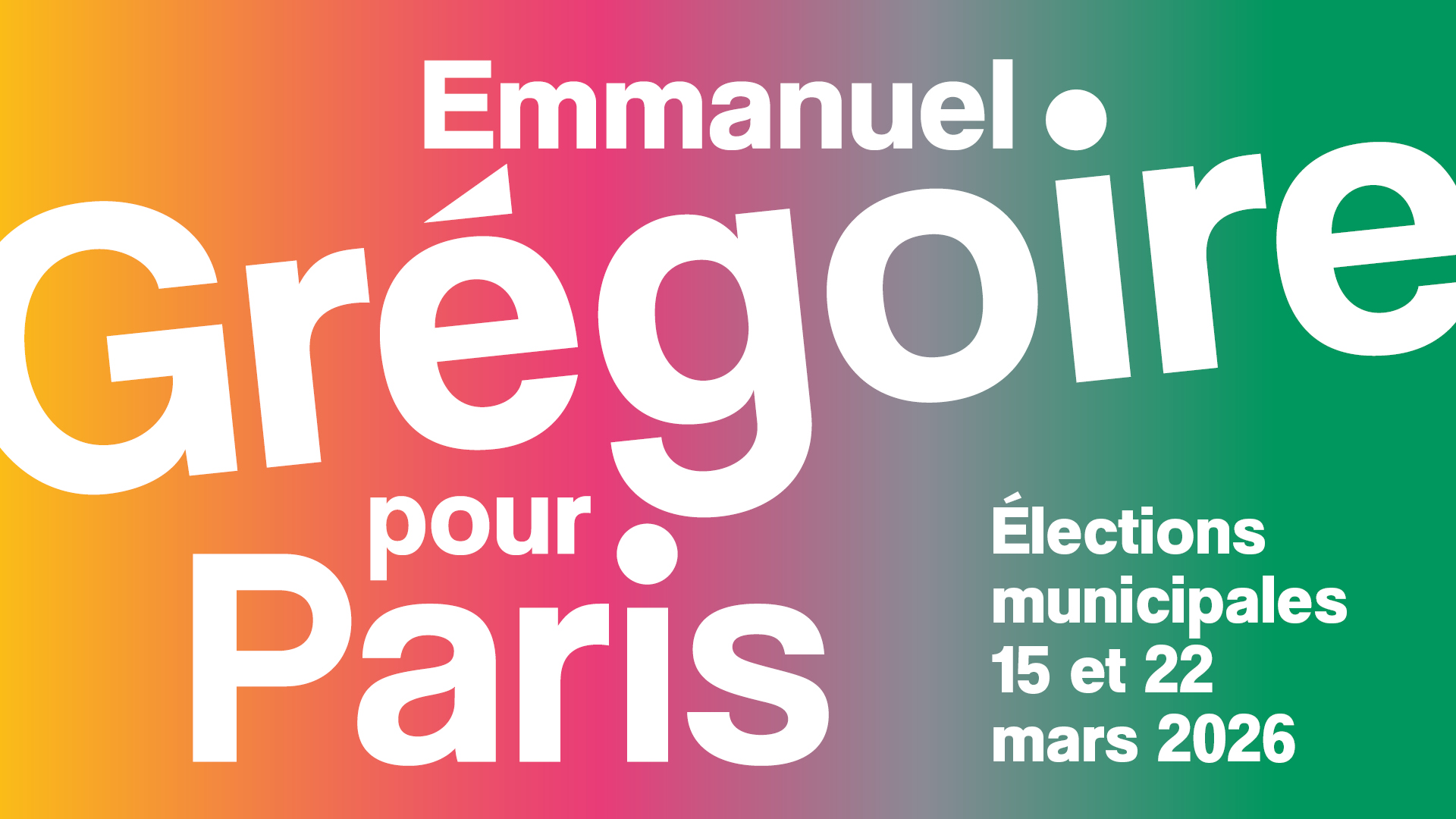 Emmanuel Grégoire pour Paris